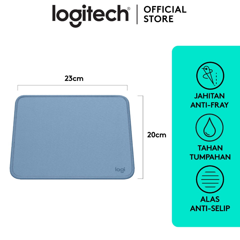 Jual Model Baru Logitech Mouse Pad Studio Series Alas Polos AntiSlip ...