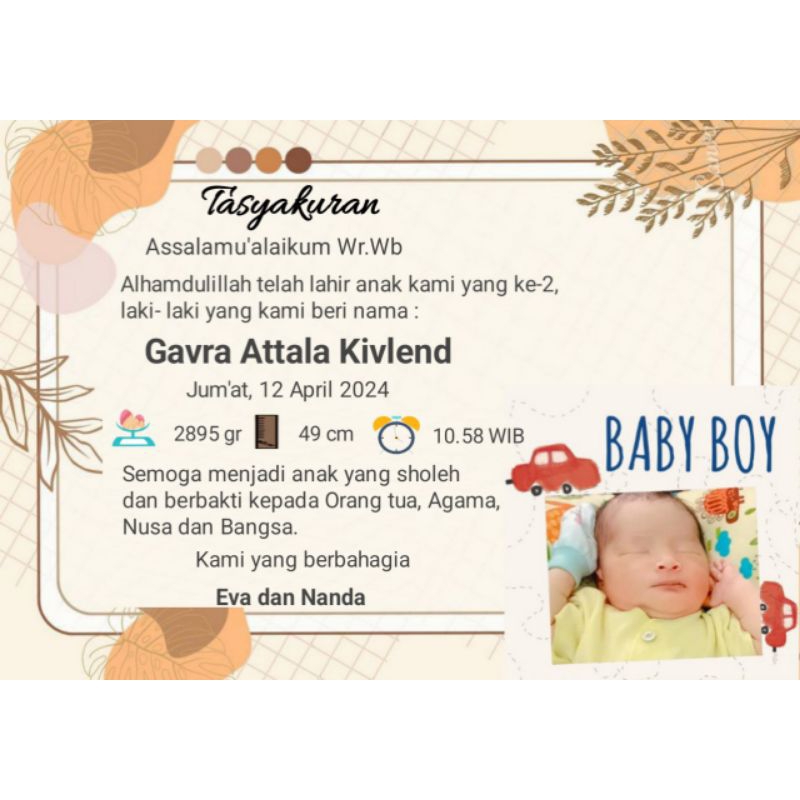 Jual STICKER AQIQAH | Shopee Indonesia