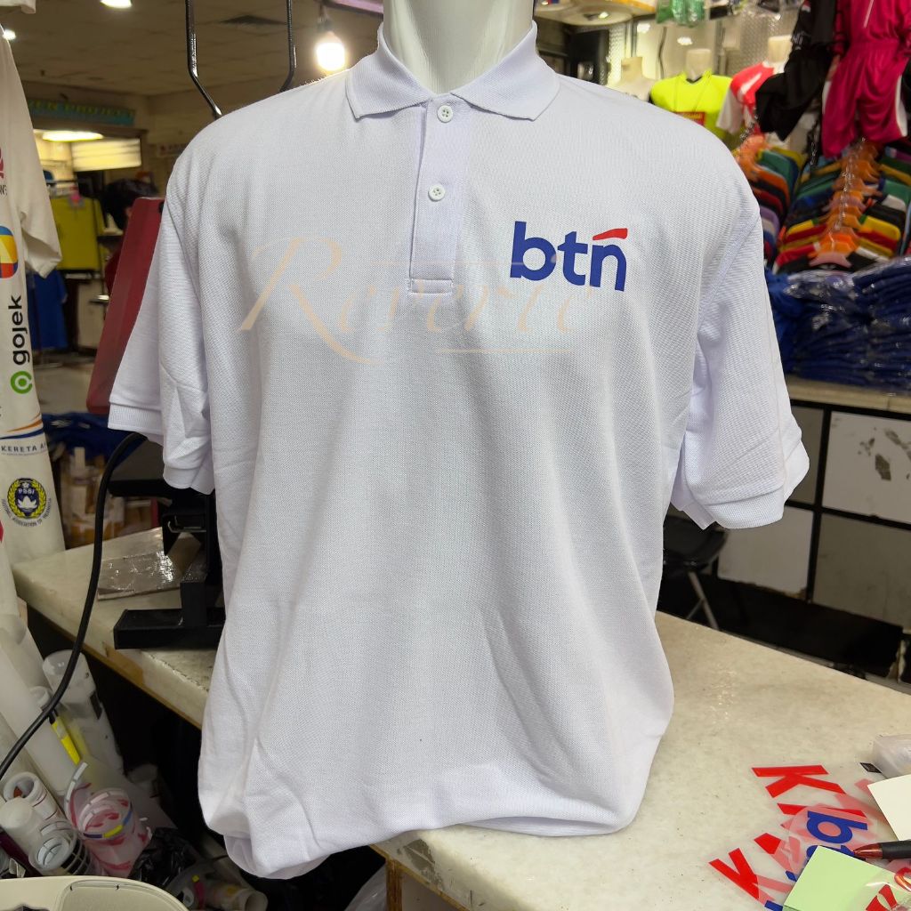 Jual BAJU POLOSHIRT LOGO BTN SERAGAM BANK TABUNGAN NEGARA BUMN KARYAWAN ...