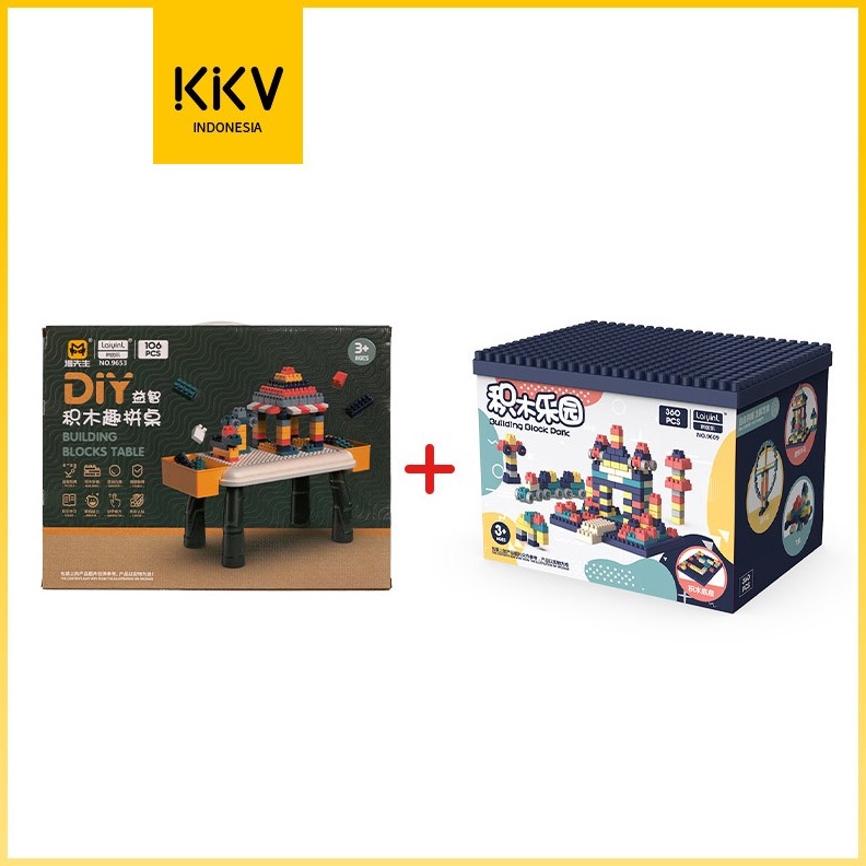 Jual ART R6K KKV Mr man Mainan Brick Balok Susun Meja Anak DIY 16cs ...