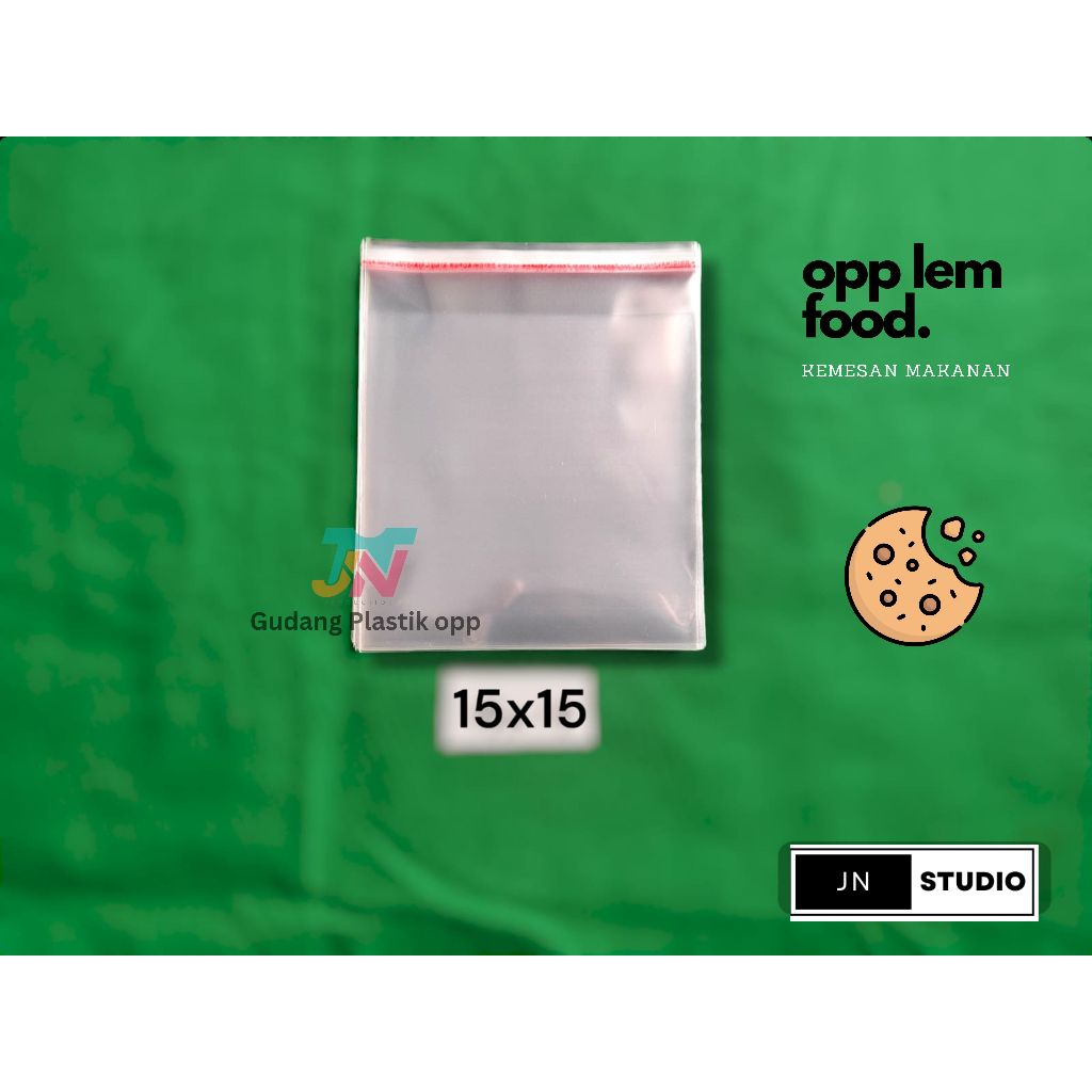 Jual Plastik opp lem food 15x15 polos | Shopee Indonesia