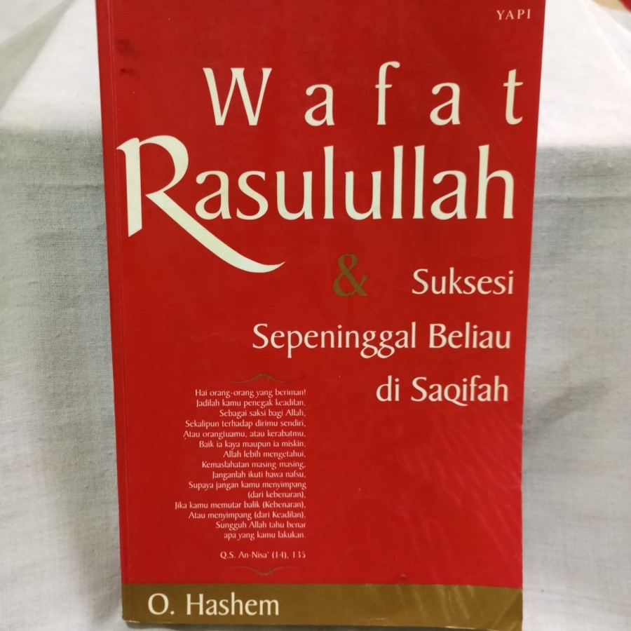 Jual WAFAT RASULULLAH & SUKSESI SEPENINGGALAN BELIAU DI SAQIFAH ...