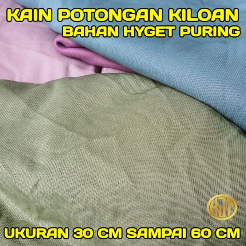 Jual Kain Potongan Hyget Puring 1KG – Ukuran Campur, Warna Random ...