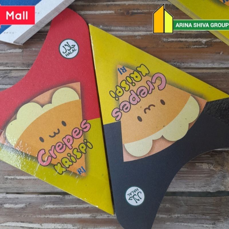 Jual 100 LEMBAR KEMASAN CREPES MINI BAHAN DUPLEK PUTIH SUPER QUALITY ...