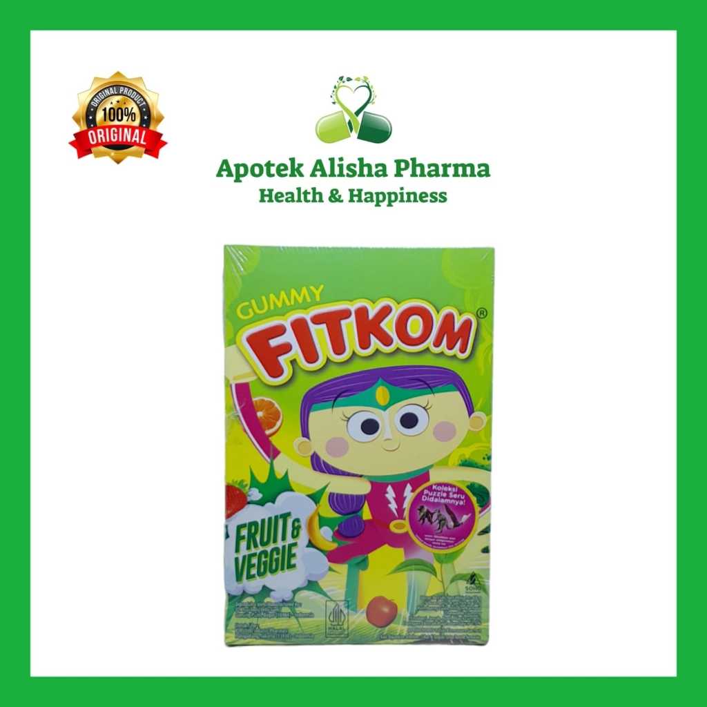 Jual Fitkom Gummy Fruit & Veggie - Permen Multivitamin Anak Sayur ...
