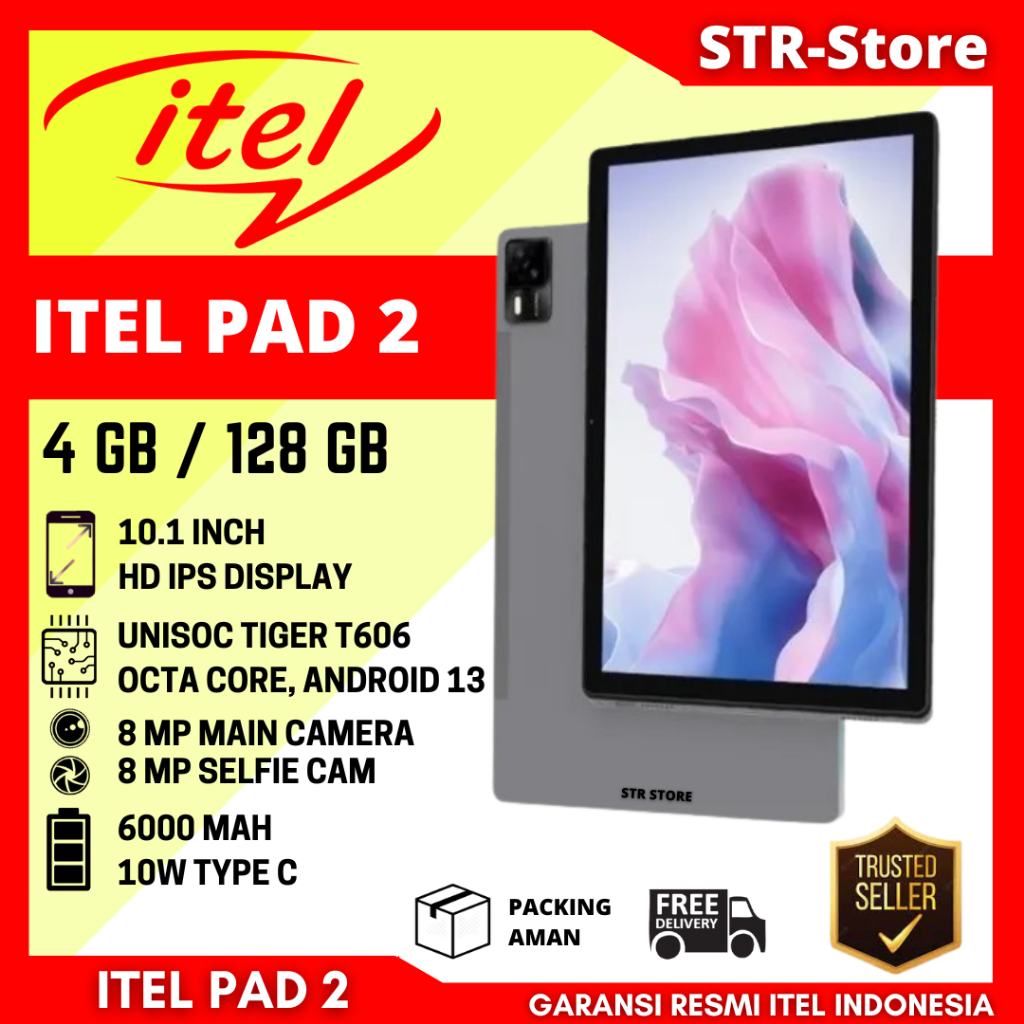 Jual ITEL PAD 2 4/128 GB GARANSI RESMI IPED PAD 2 4/128 GB 10INCH TAB ...