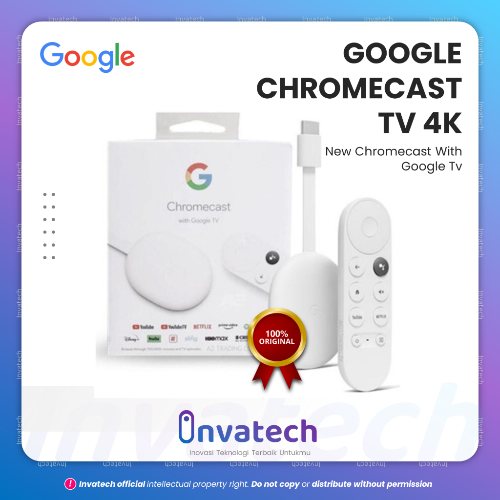 Jual Google Chromecast with Google TV 4K - Android TV Box 4K Built In ...