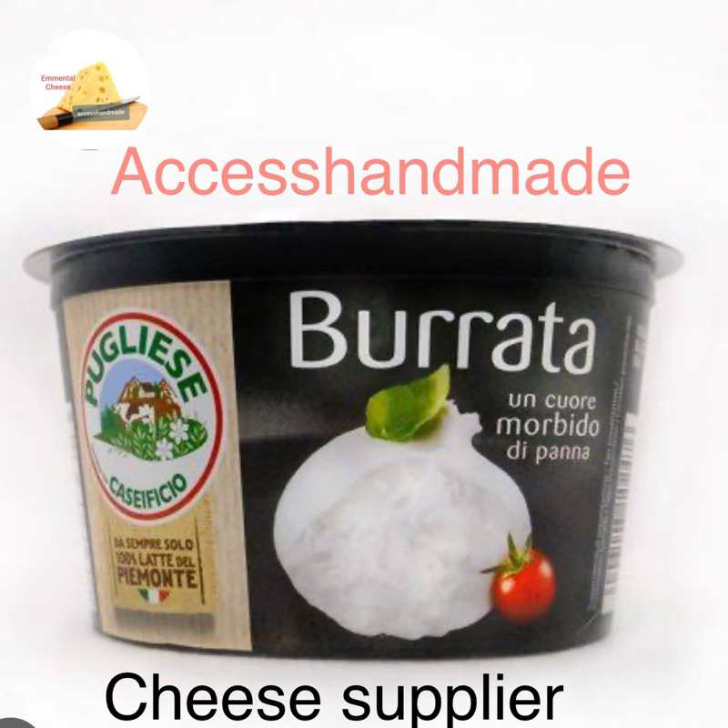 Jual Burrata Cheese Frozen keju import Italy 6x120gr pasta spaghetty ...