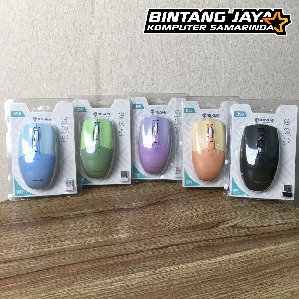 Jual Mouse Wireless Rexus Office Q50 Silent Click | Shopee Indonesia