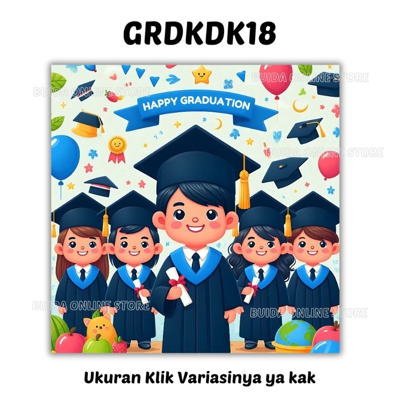 Jual Sticker stiker label Happy Graduation Day Selamat Hari Kelulusan ...