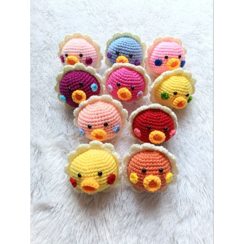 Jual kepala boneka rajut/gantungan kunci rajut/amigurumi/buket boneka ...