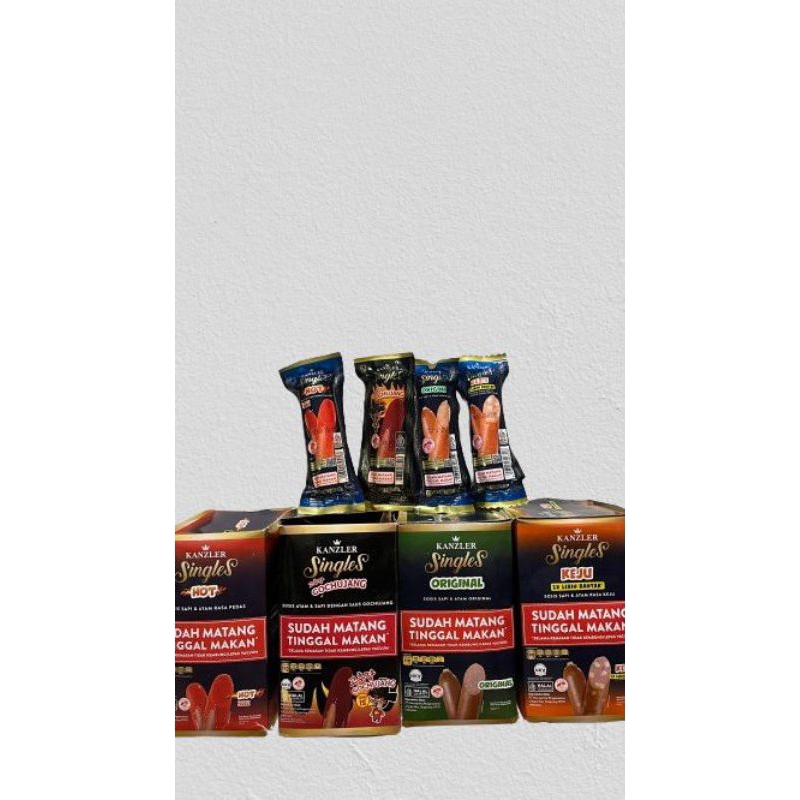 Jual BOX Sosis Kanzler Singles Varian Original, Keju, Hot dan Gocujang ...