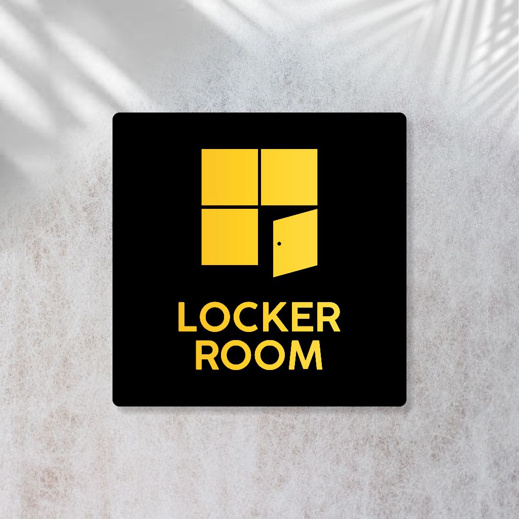Jual Sign Acrylic Locker Room | Akrilik Ruangan Loker Minimalis ...