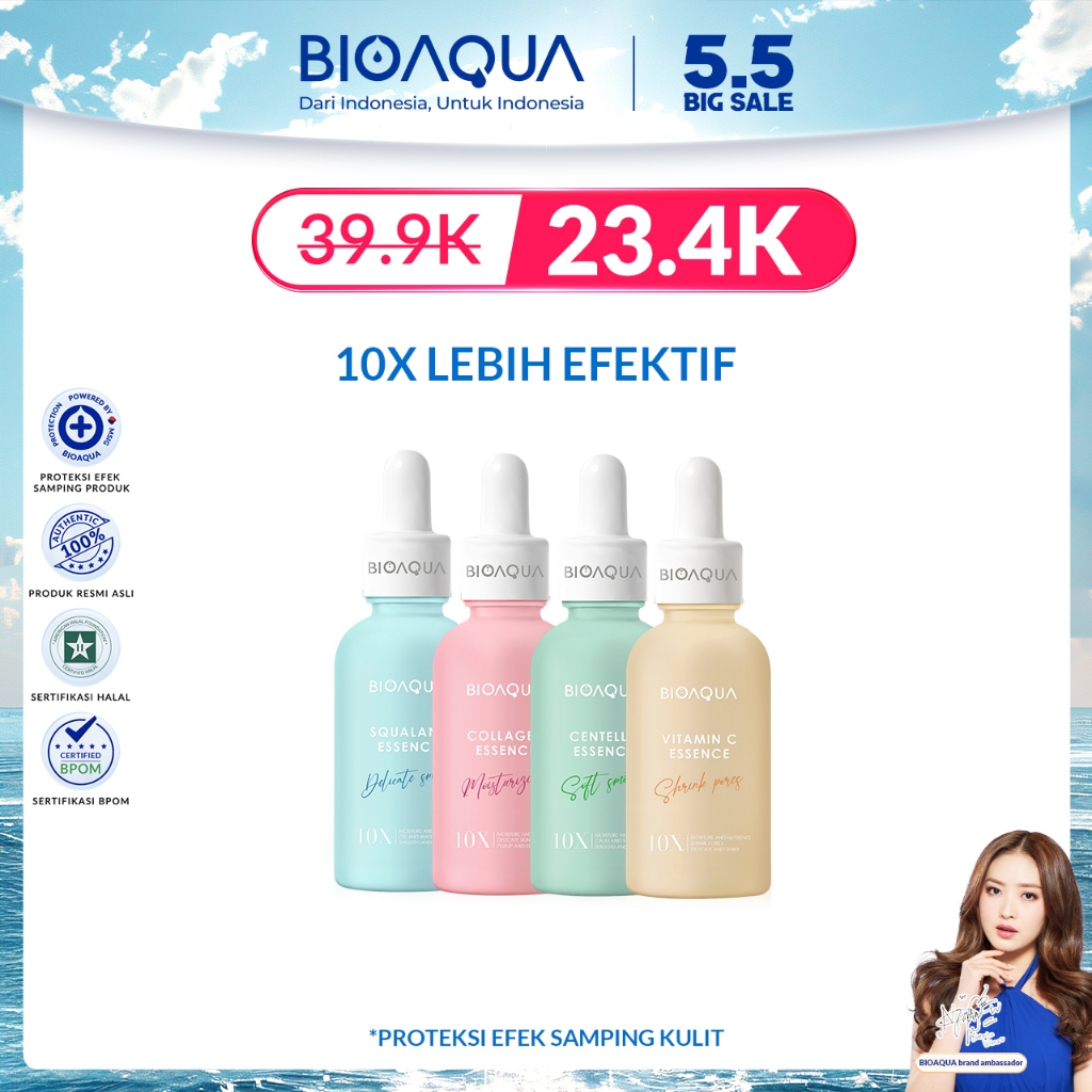 Jual BIOAQUA Efek 10X Serum Series Collagen Anti aging/ Centella ...