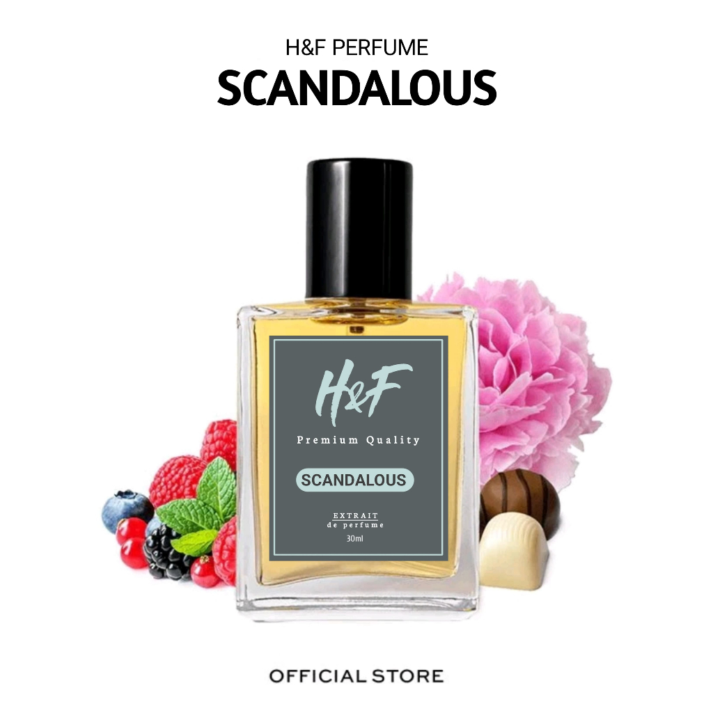 Jual Parfum Wanita SCANDALOUS Tahan Lama – Aroma Elegan Manis – H&F Perfume 30ml | Shopee Indonesia