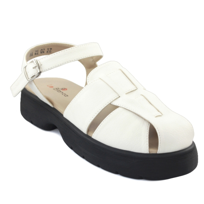 Jual Le Bianca AA 25-02 Sepatu Sandal Wanita Wedges Platform Hitam ...