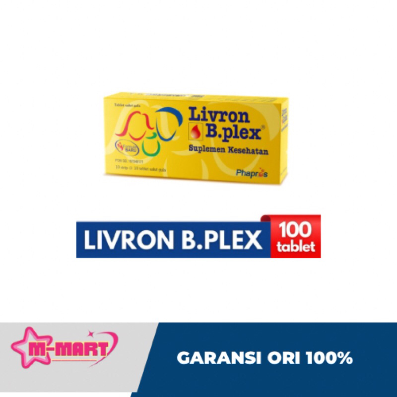 Jual Livron b plex multivitamin mineral daya tahan dan penyembuhan isi ...