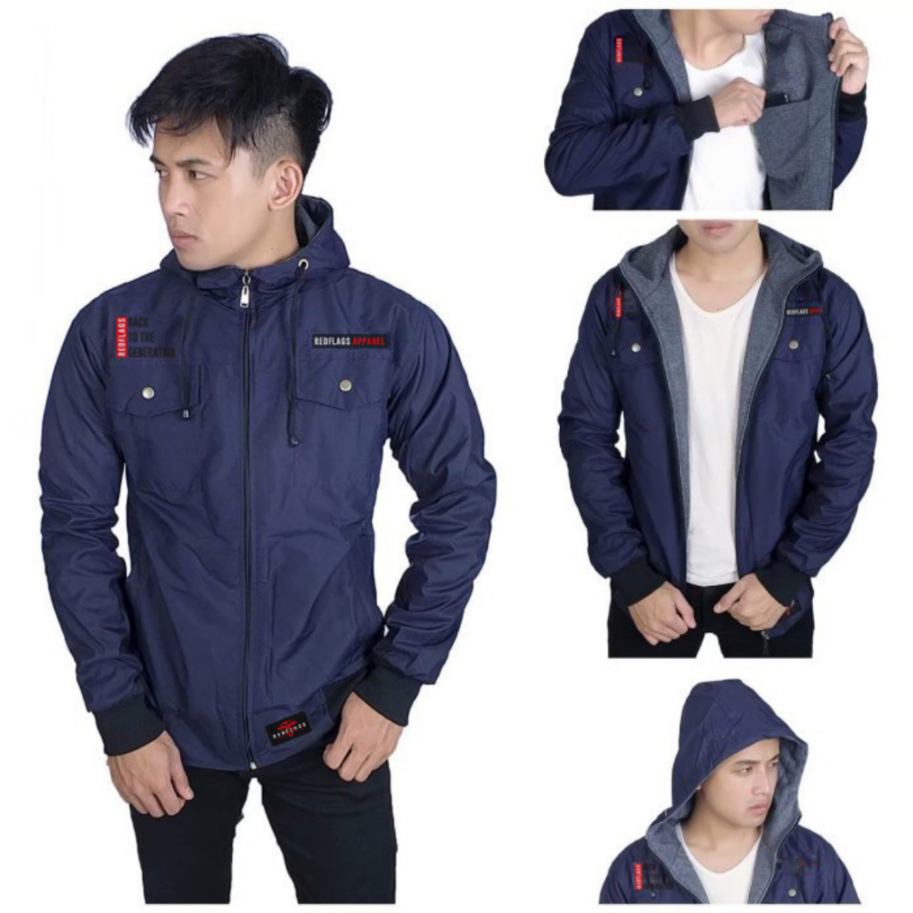 Jual Rafastore Jaket Parasut Pria Original Taslan JN Ori Parasit Switer ...