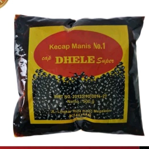 Jual Kecap Manis Cap Dhele Super Khas Kudus 350 ml ( 1/2 kg) mirip ...