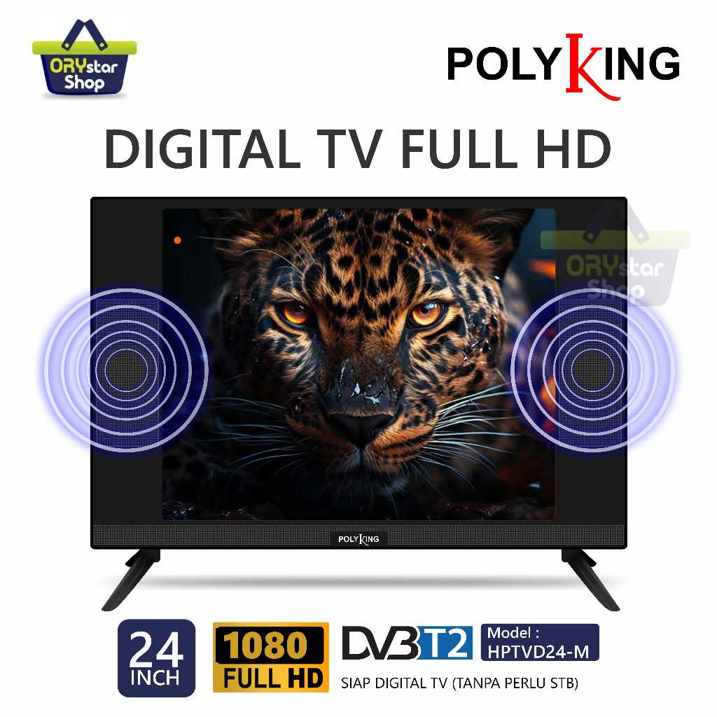 Jual TV Digital POLYKING 24M LED TV-Siap Digital-Tanpa STB-Full HD ...