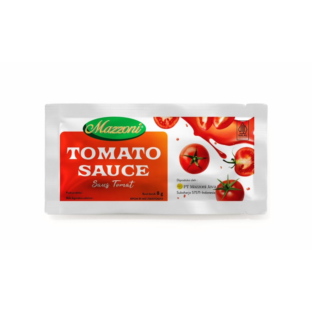 Jual Mazzoni Tomato Sauce Sachet Renteng 8 Gram isi 24 Pcs | Shopee ...