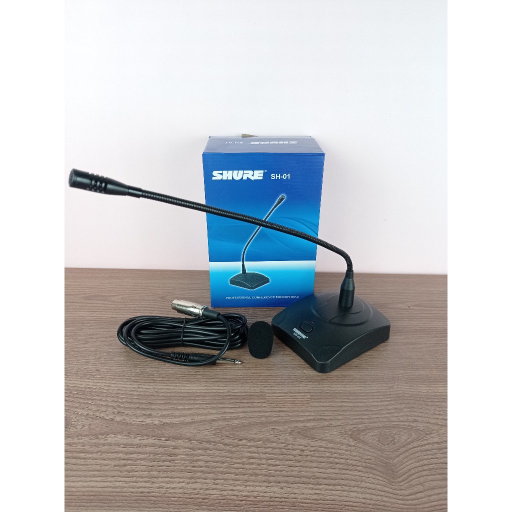 Jual Mic Podium Conference SH01 SH 01 Microphone Meja | Shopee Indonesia
