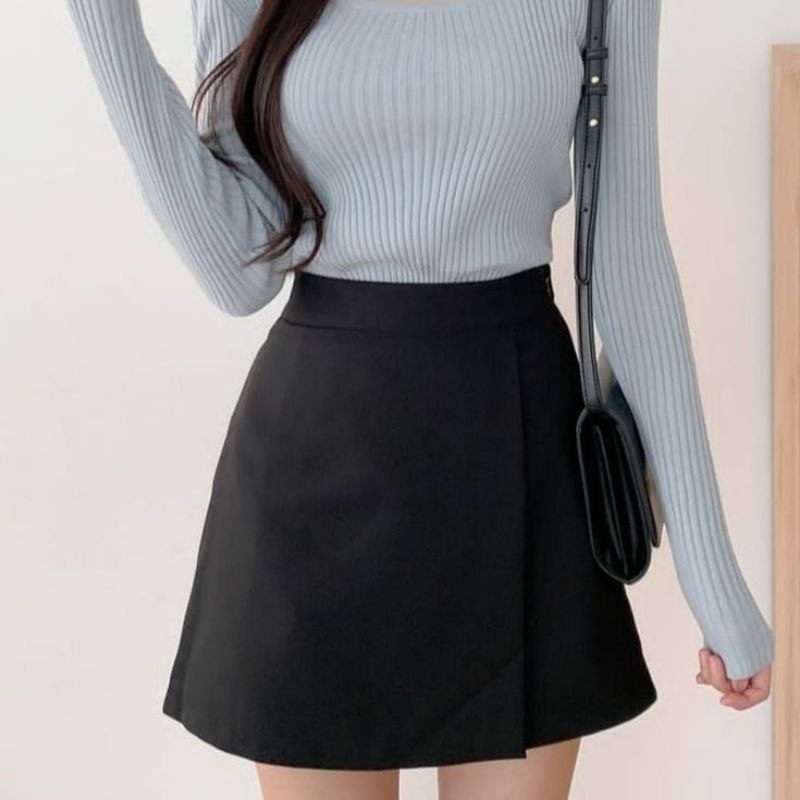 Jual Korean style rok mini /hotpants/rok celana Korean style bahan ...