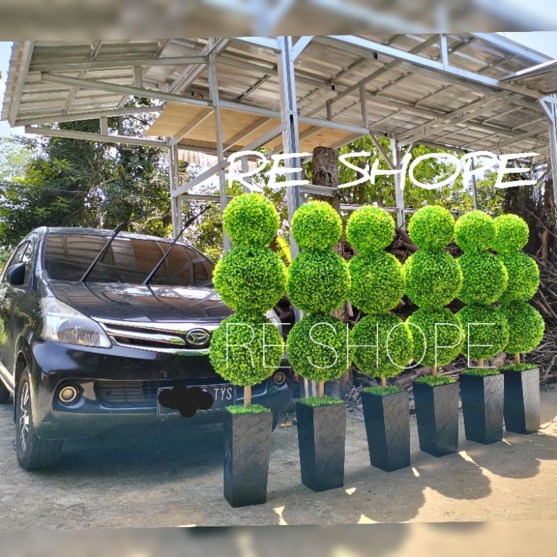 Jual pohon bonsai topiari 170cm bonsai topiary - pohon bola bola ...