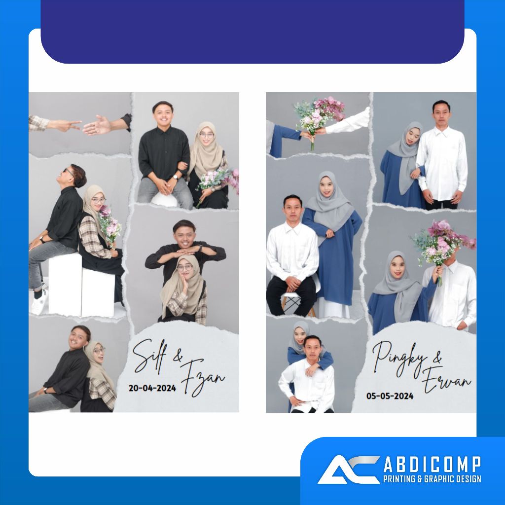 Jual Edit Foto Kolase 5 Foto HD High Definition Foto Wedding Prewedding ...