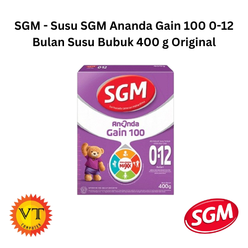 Jual SGM - Susu SGM Ananda Gain 100 0-12 Bulan Susu Bubuk 400 g ...