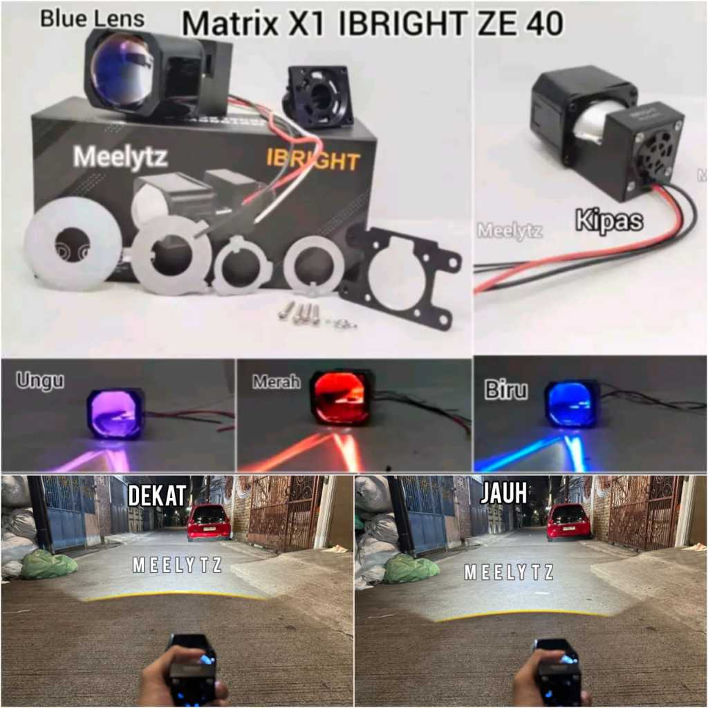 Jual Projector Biled Matrix X1 Plus Devil IBRIGHT 1,5inc ZE 40 ZE 41 ...