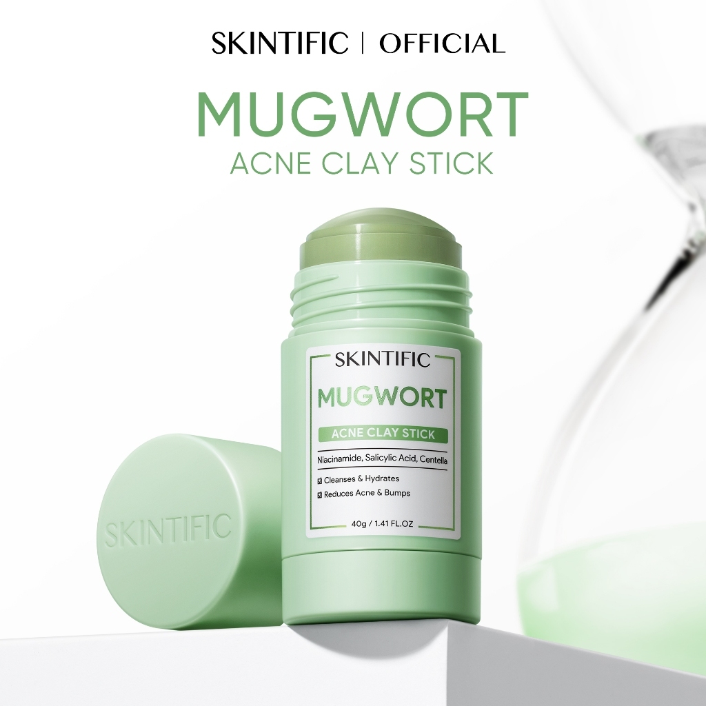 Jual SKINTIFIC - Mugwort Acne Clay Stick Acne Treatment acne patch acne ...