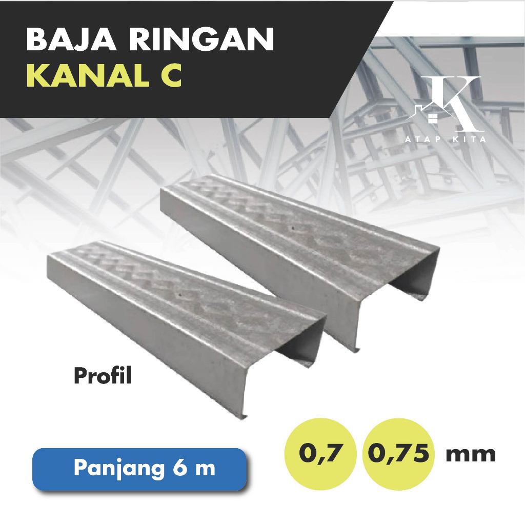 Jual BAJA RINGAN / VARIAN / CANAL C / TRUSS / C 75 / SNI REAL | Shopee Indonesia
