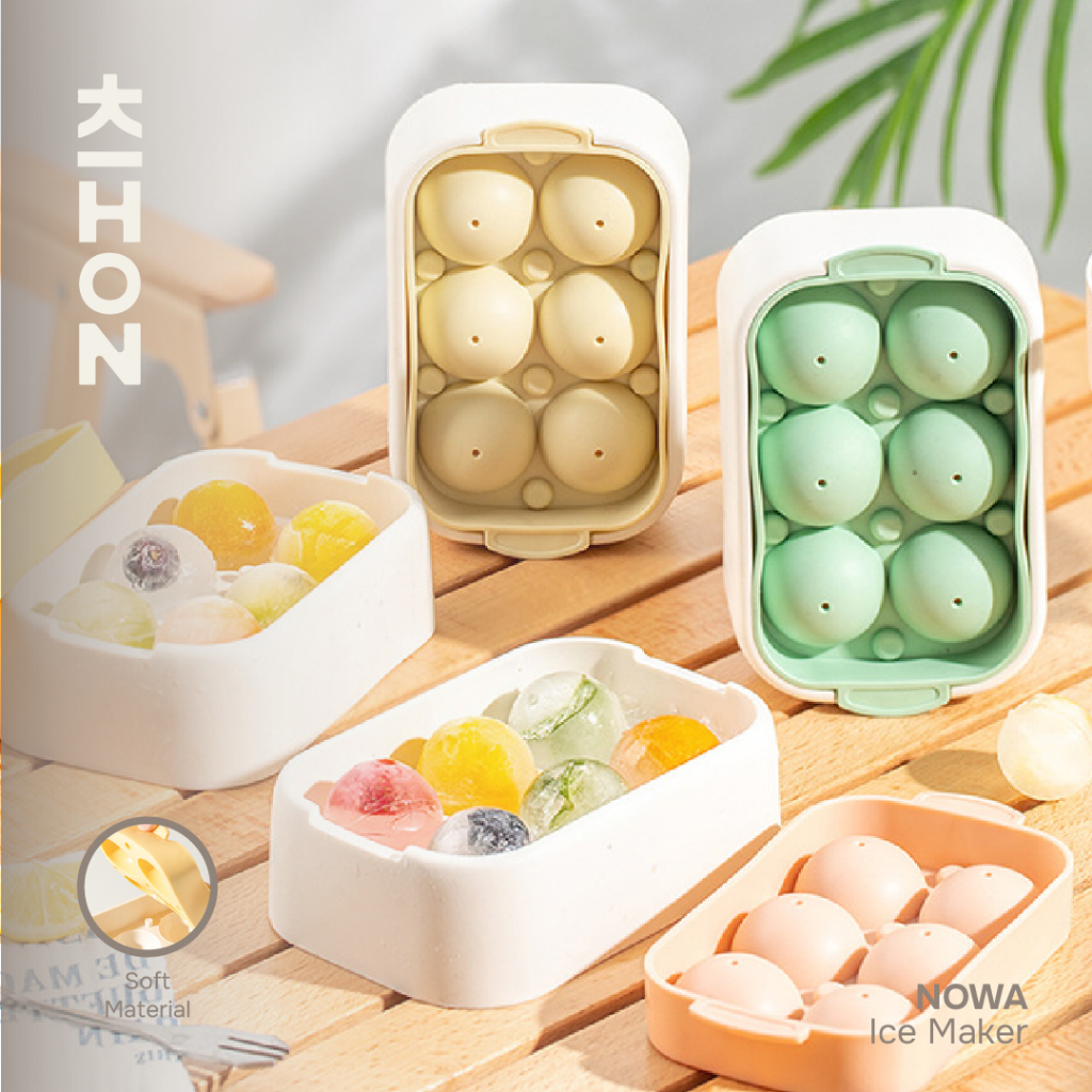 Jual KIHON NOWA Cetakan Es Batu Bulat Bola Silikon Ice Ball Maker Food ...