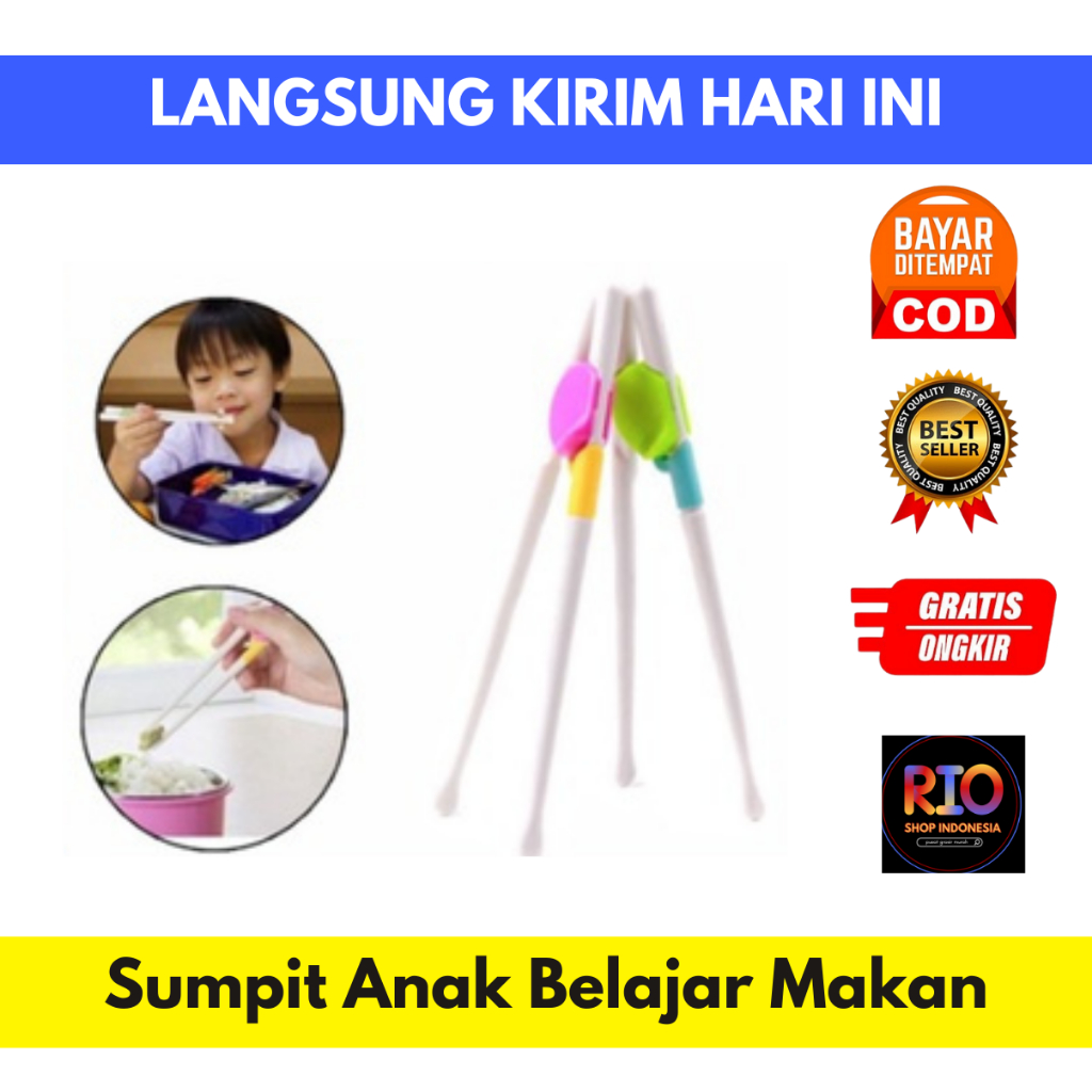 Jual Sumpit Polos / Sumpit Anak Belajar Makan / Children Chopstick ...
