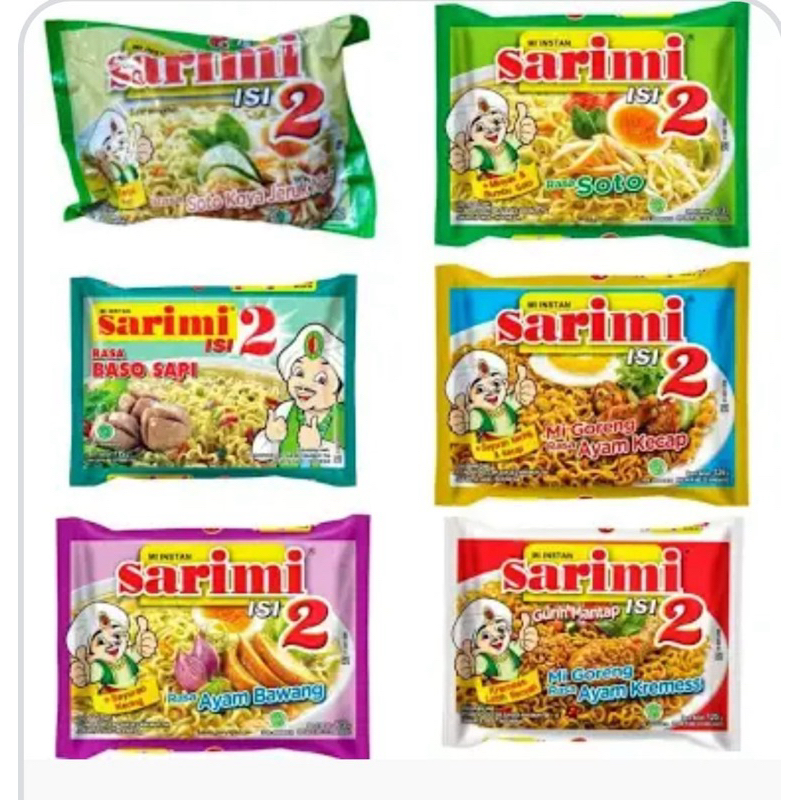 Jual SARIMI isi 2 aneka rasa kuah & Goreng | Shopee Indonesia