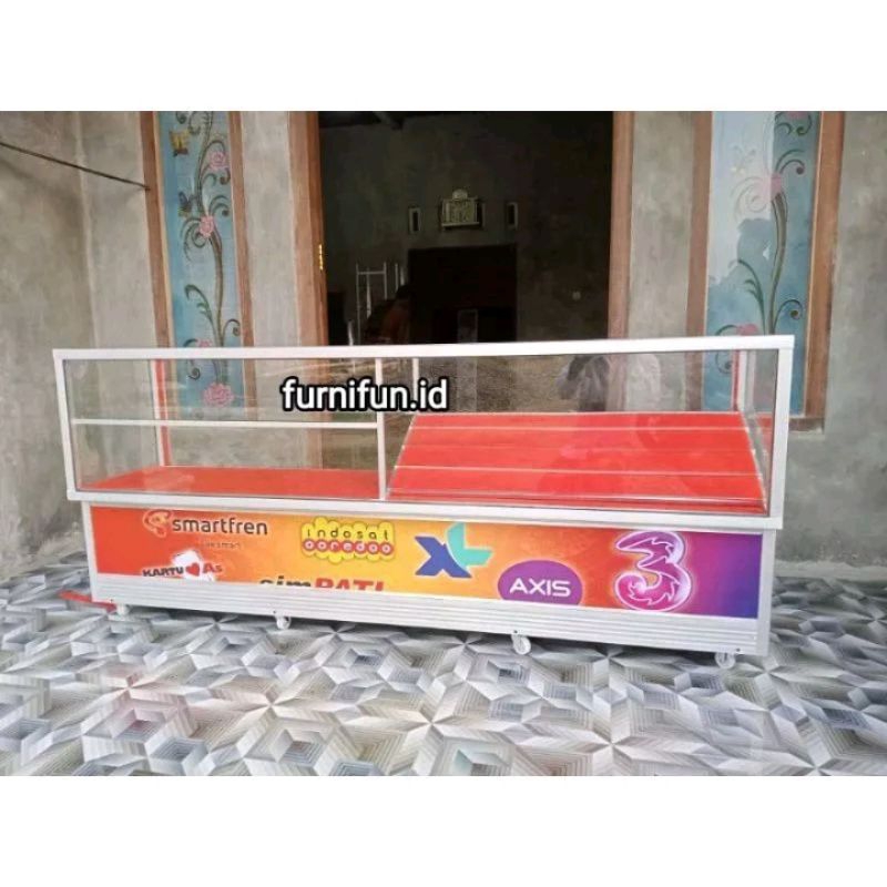 Jual Sbmsemarang - ETALASE COUNTER HP 2 METER (SAP +TEMPAT KARTU ...