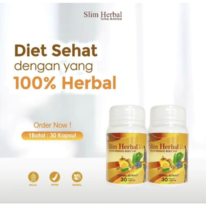 Jual Slim Herbal BY IA membantu TURUN BB slim herbal beauty icha annisa | Shopee Indonesia