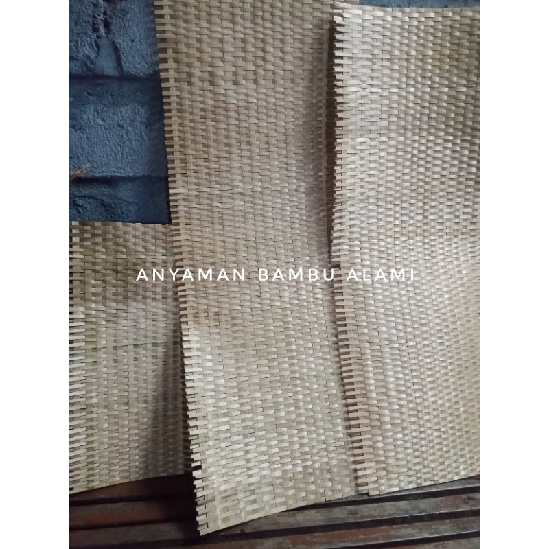 Jual Anyaman Wareg Bambu Alami Lembaran Ukuran 50 x 500 Cm | Shopee Indonesia