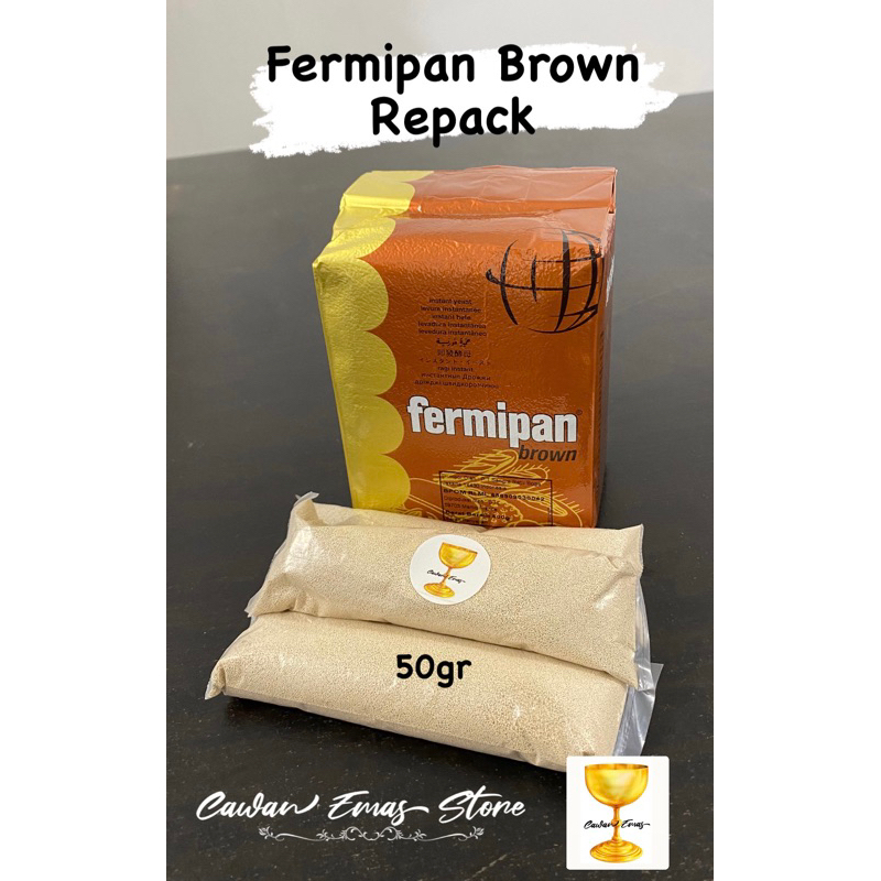 Jual Fermipan Brown Repack 50gr / Ragi Instan merk Fermipan | Shopee ...