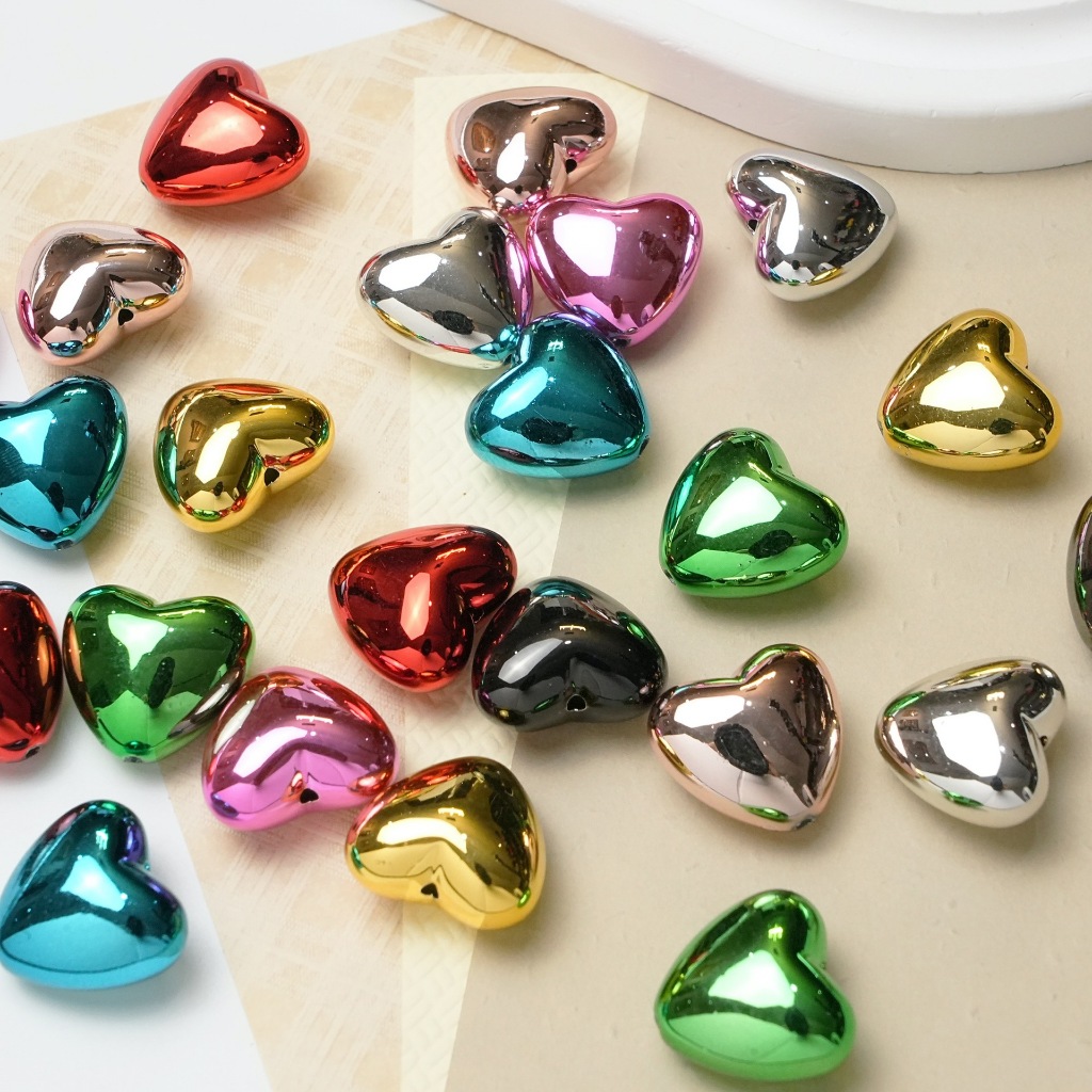 Jual 1 Pcs Manik-manik Charm CCB Grade A - LOVE HEART MEDIUM | Shopee ...