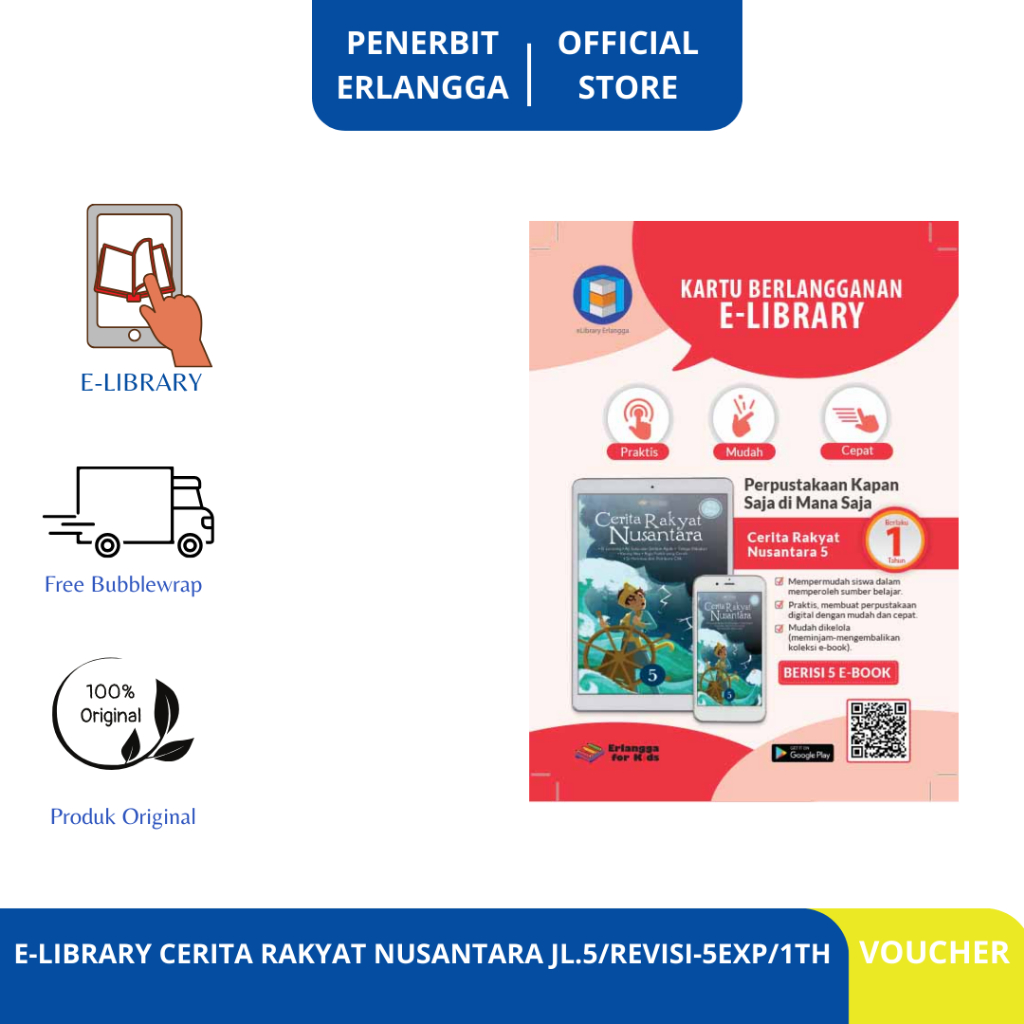 Jual [Erlangga Official] E-Library Cerita Rakyat Nusantara Jilid 5 ...