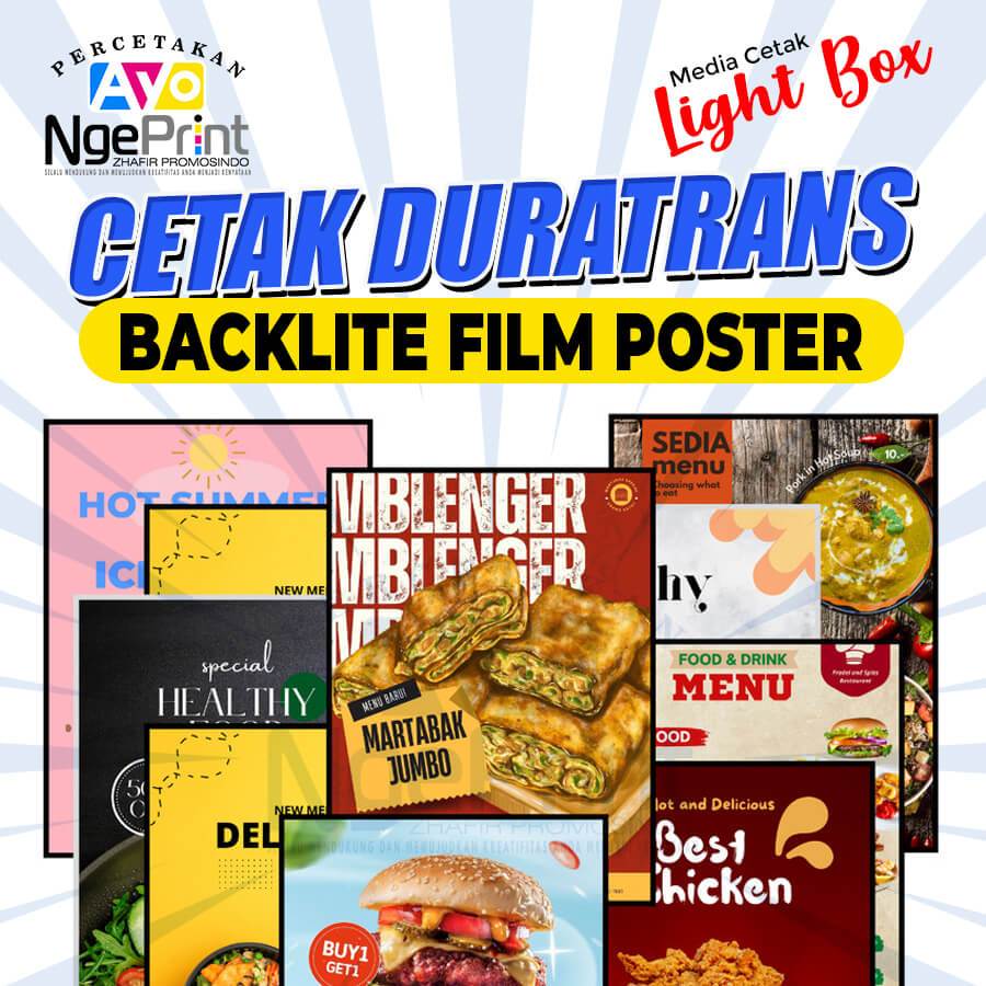 Jual Custom Poster Backlite Dura Trans / Print Cetak Duratrans Film ...