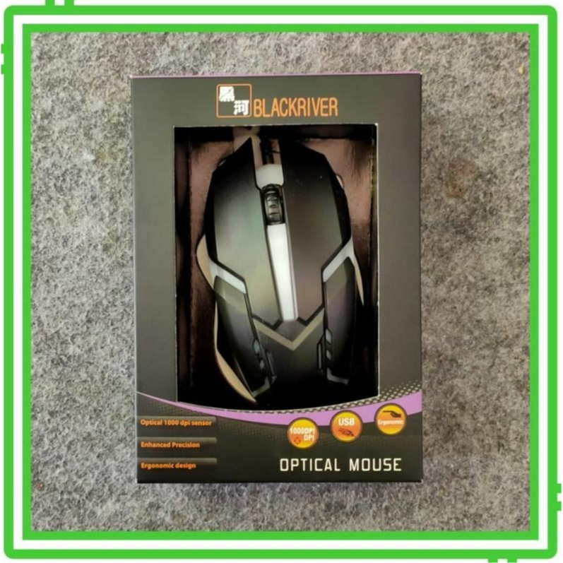 Jual Mouse Gaming RGB Blackriver/Avan Optical Mouse | Shopee Indonesia