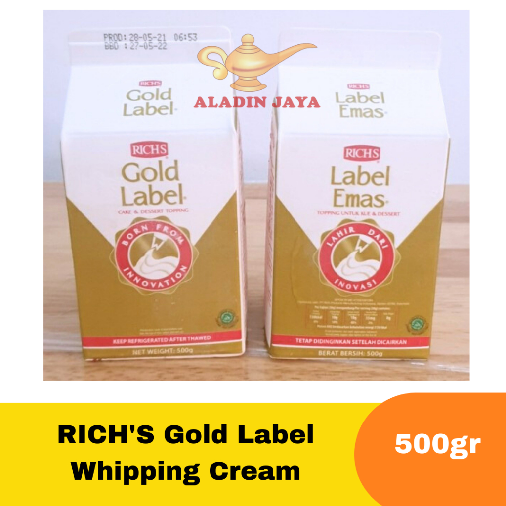 Jual RICH'S Gold Label Whipping Cream 500gr | Shopee Indonesia
