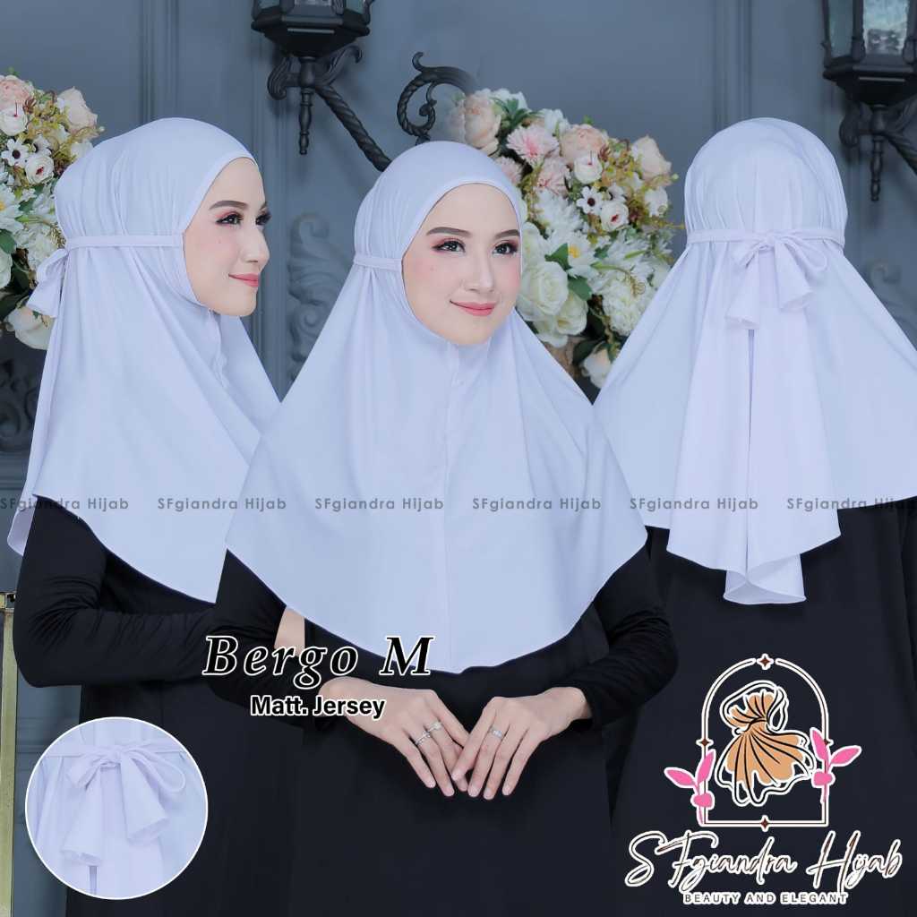 Jual HIJAB BERGO TALI JERSEY SIZE M & L/ HIJAB INSTAN TALI BELAKANG NON PET | Shopee Indonesia