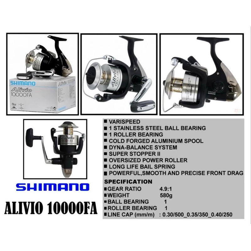 Jual Reel SHIMANO Alivio 10000 FA | Shopee Indonesia