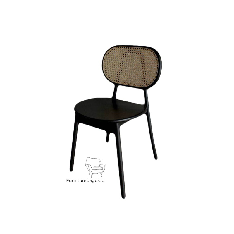 Jual kursi cafe kayu | kursi kayu rotan | furniturebagus.id | Shopee ...