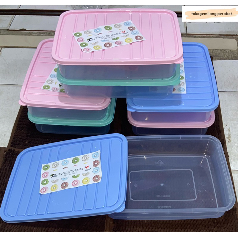 Jual Tempat Donat Kotak / Box Donat Plastik / Kotak Donat Besar ...