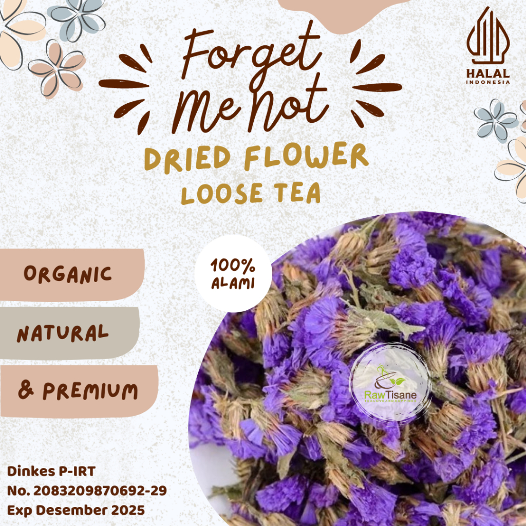 Jual RAW TISANE Froget Me Not Flower Tea / Don't Forget Me Tea / Teh ...